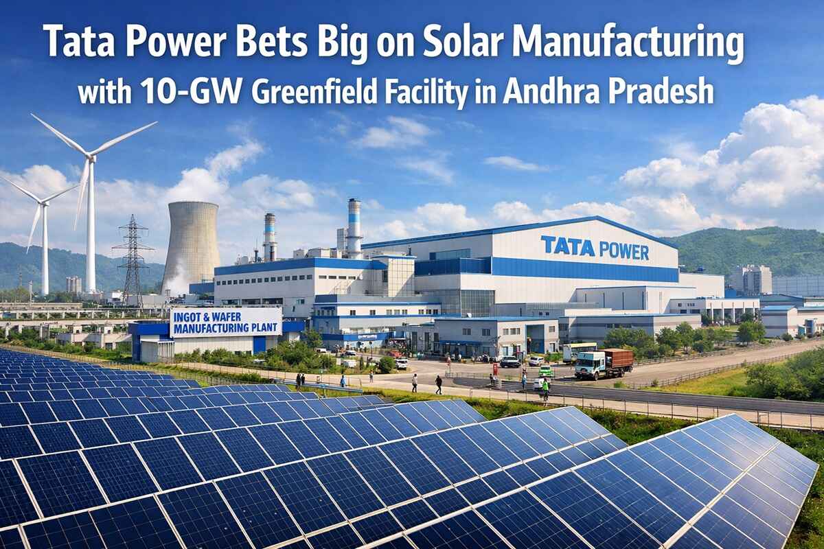 Tata Power Solar Manufacturing with 10-GW Greenfield Facility in Andhra ...